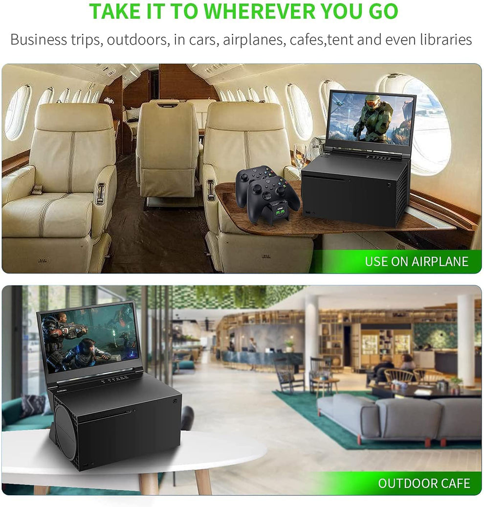 G-STORY 14-inch Portable Monitor for Xbox Series X, UHD 4K Portable Ga ...